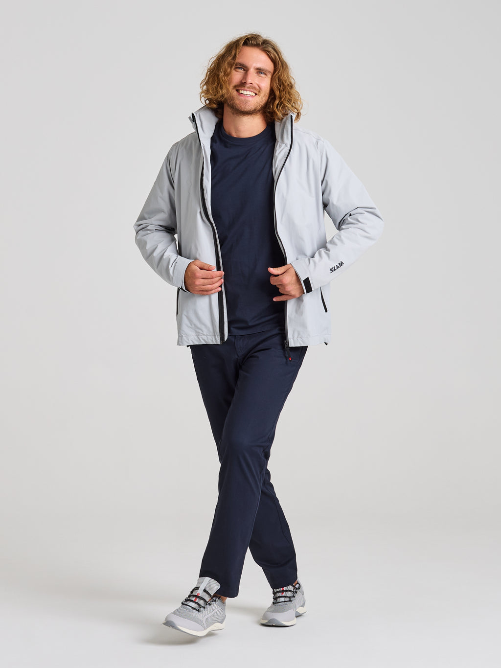 Crew Warm Hooded Jacket - Men's crew hooded sailing jacket | SLAM